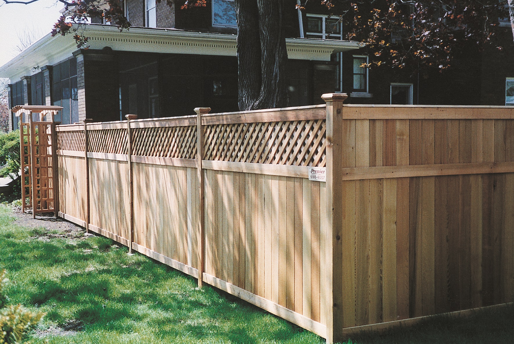 Wood Lattice Fence – Premier Fence Inc. Fence Minneapolis St Paul ...