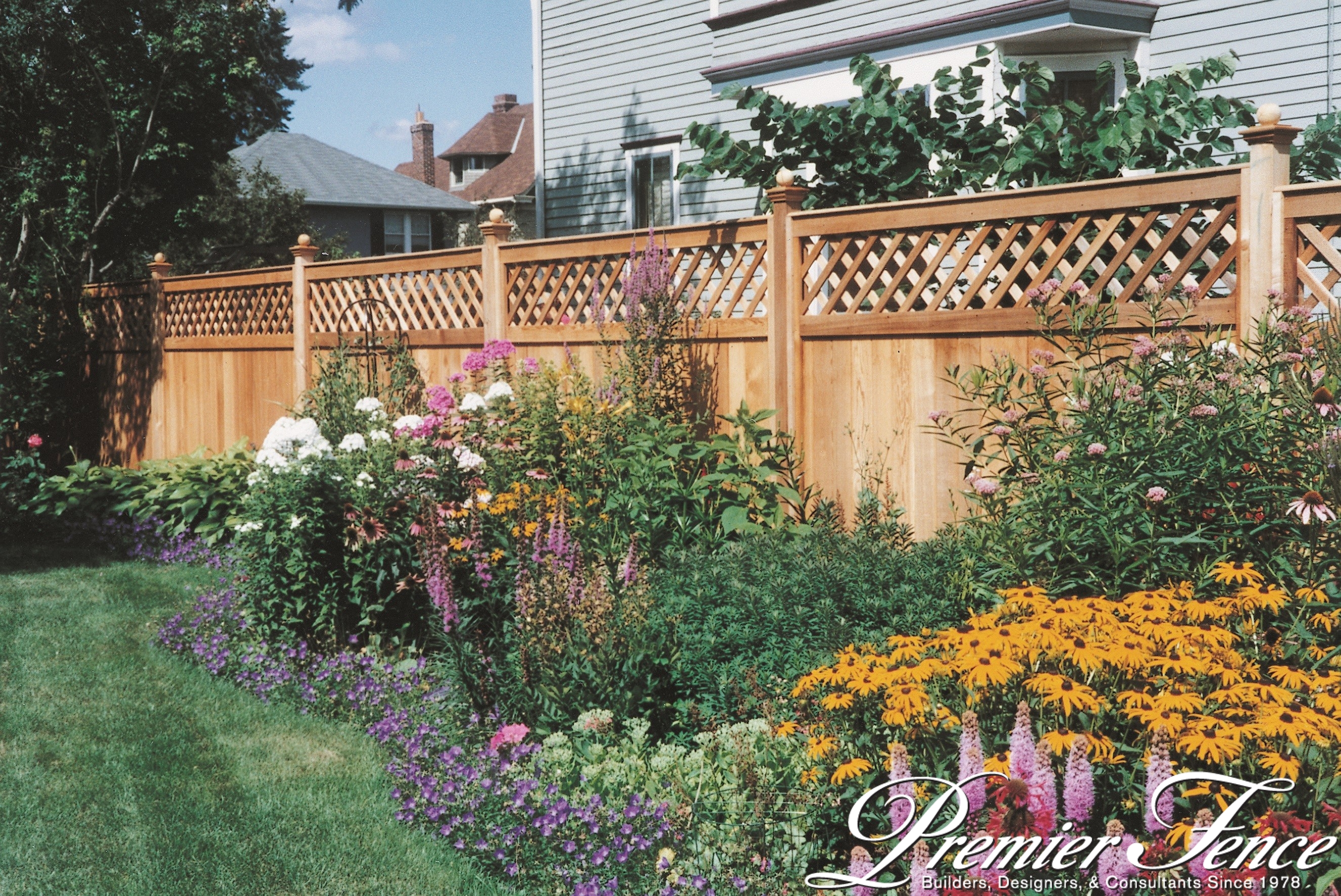 Wood Lattice Fence – Premier Fence Inc. Fence Minneapolis St Paul ...