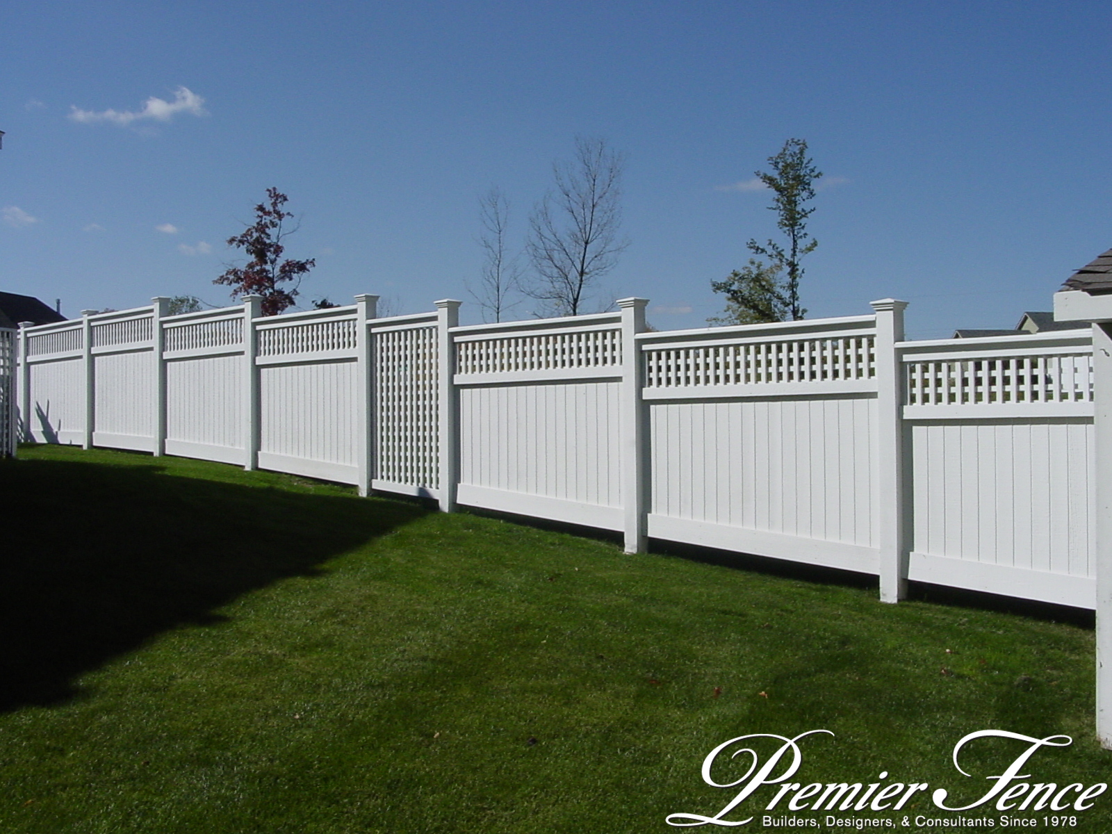 Wood Lattice Fence – Premier Fence Inc. Fence Minneapolis St Paul ...