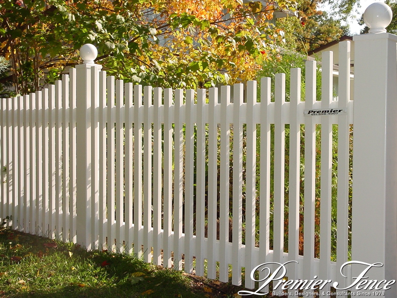Vinyl Picket Fence – Premier Fence Inc. Fence Minneapolis St Paul ...